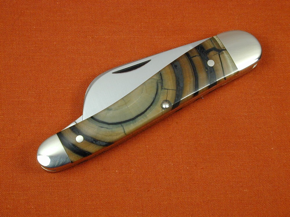 Titusville Cutlery Cross Cut Mammoth Ivory Rooster Comb Farmer Knife ...