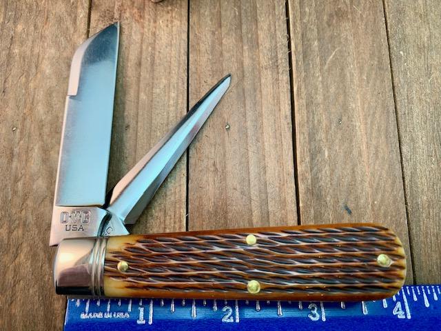 Maher and Grosh by Great Eastern Cutlery Harness Jack Brown Jigged Bone ...