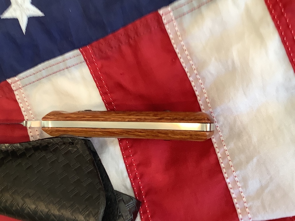 Prototype Queen Fixed Blade 4190 Knife w/ Fancy Wood Handles -NOS