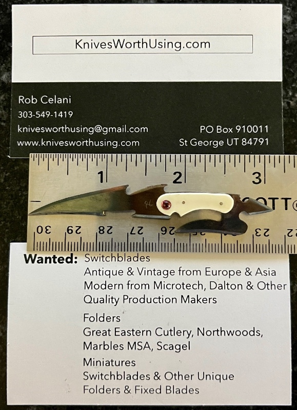 Henry Loos Custom Miniature Sword, Fancy Display Box