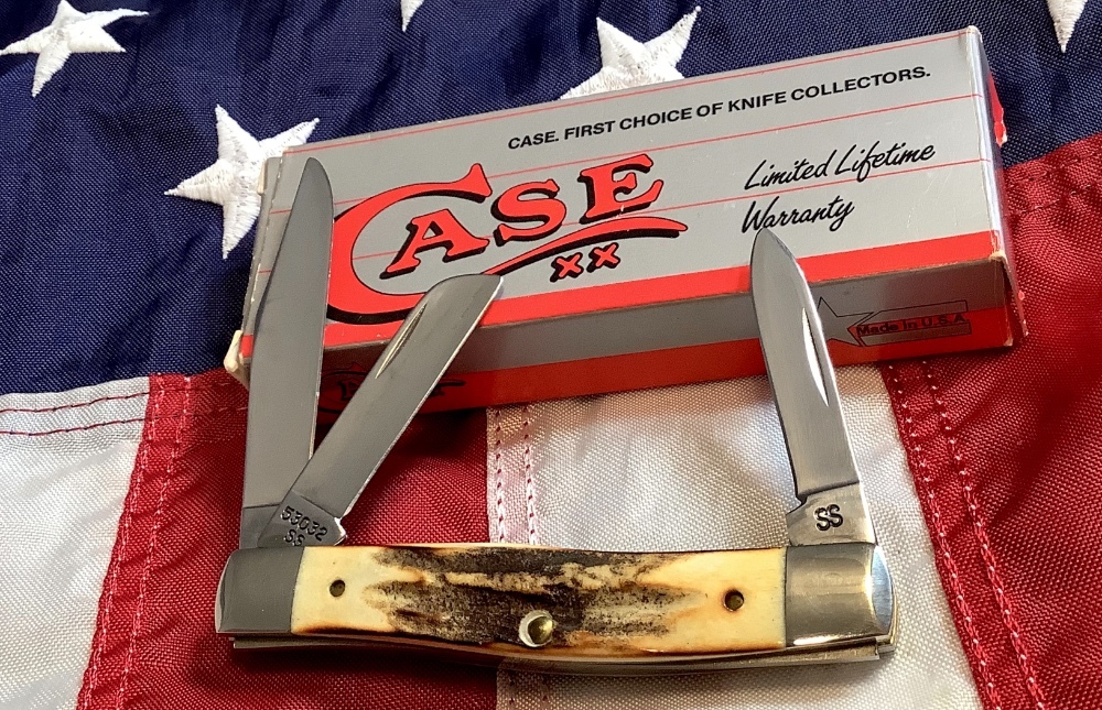 Case xx 1991 Stockman Knife Mdl# 53032 SS With Sweet Stag Handles -NOS ...