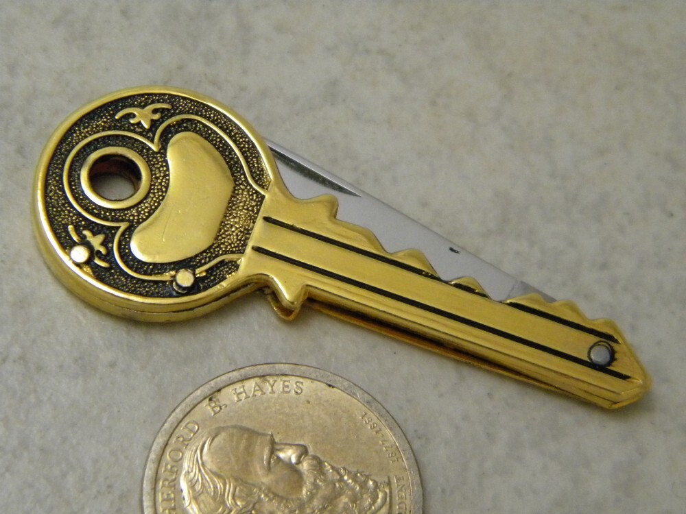 Made in West Germany Brass Key Figurine Knife