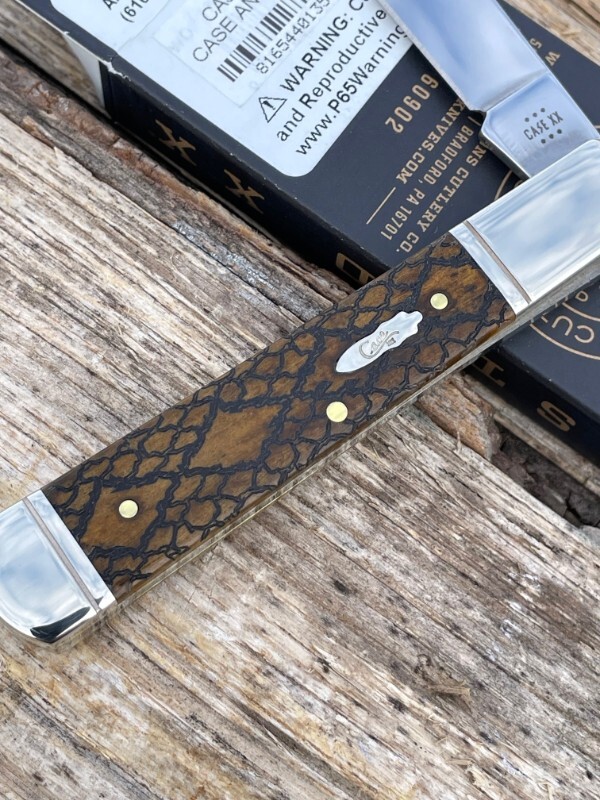 CASE XX ** SFO MAGICIAN'S ANTIQUE RATTLESNAKE BARBED WIRE 2024 BONE RAZOR