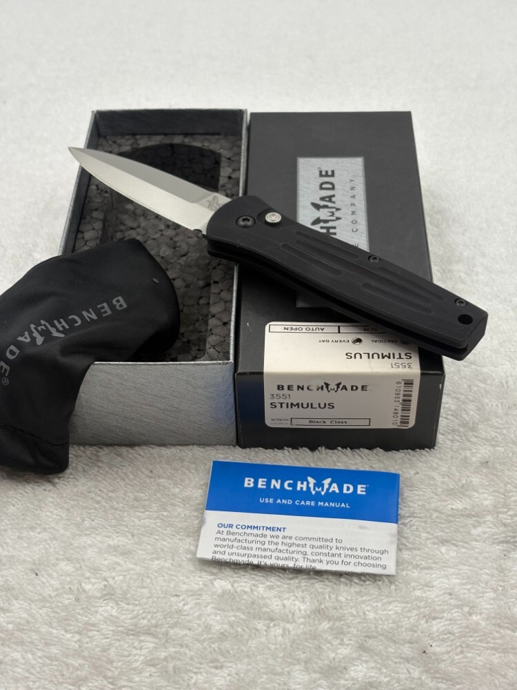 Benchmade 3551 Stimulus Push Button Automatic Knife With Integrated ...