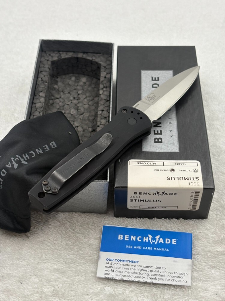 Benchmade 3551 Stimulus Push Button Automatic Knife With Integrated ...