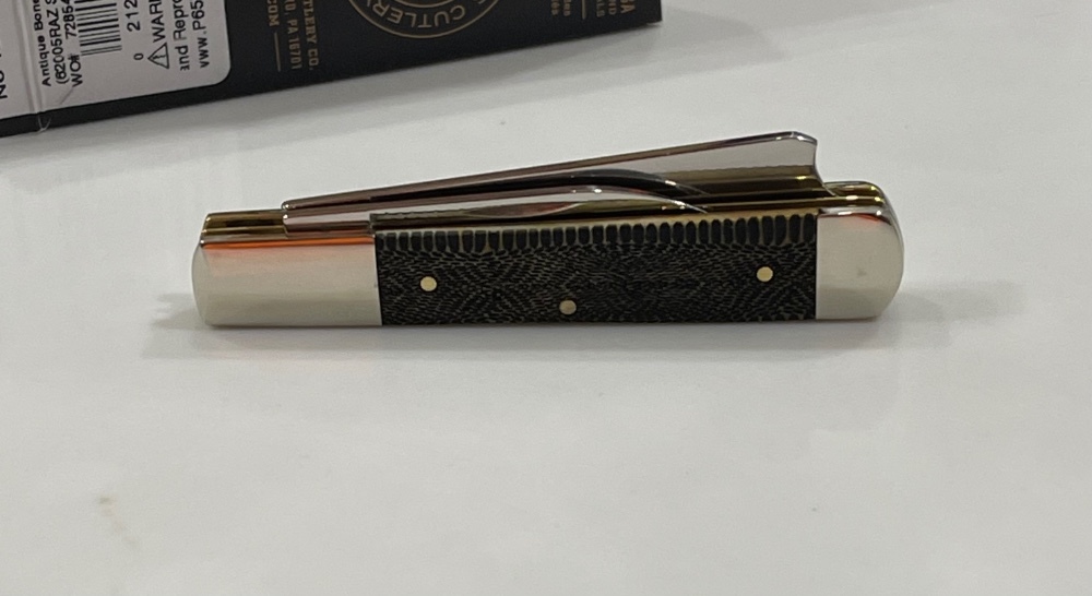 Case XX Razor Antique Bone Snake Skin Etched 62005RAZ SS