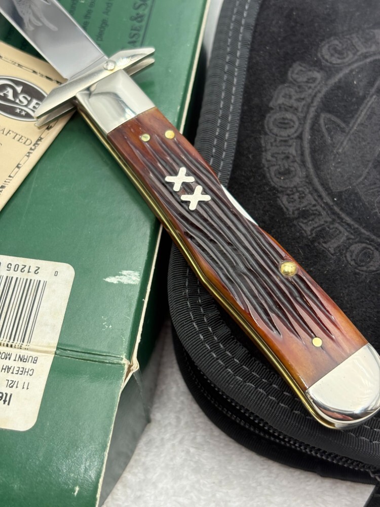 Case XX Cheetah Case Collector's Club 6111 1/2LSS Lockback 2002 Made In ...