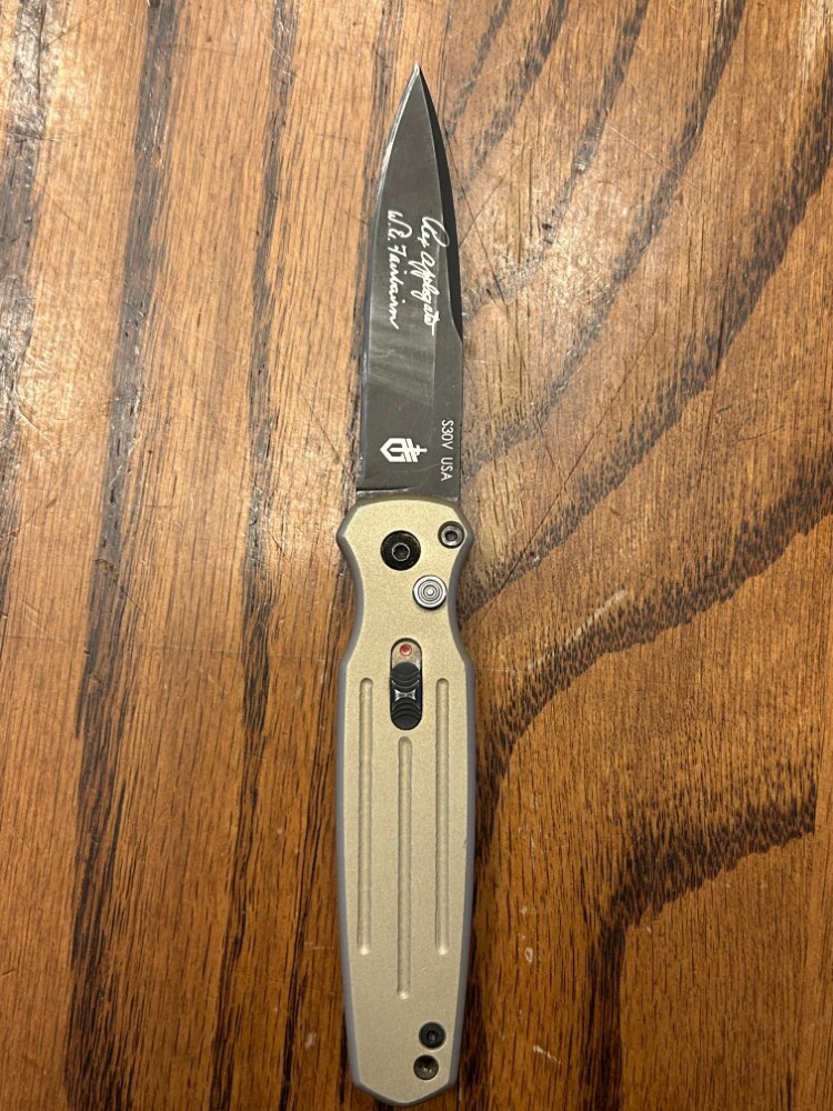 Gerber Covert Automatic Knife Mini Tan Handle S30V USA