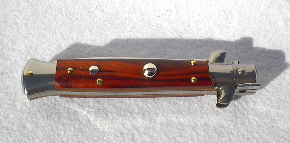 NEW FRANK BELTRAME 9" STILETTO EXOTIC COCOBOLO WOOD DAGGER BLADE ...
