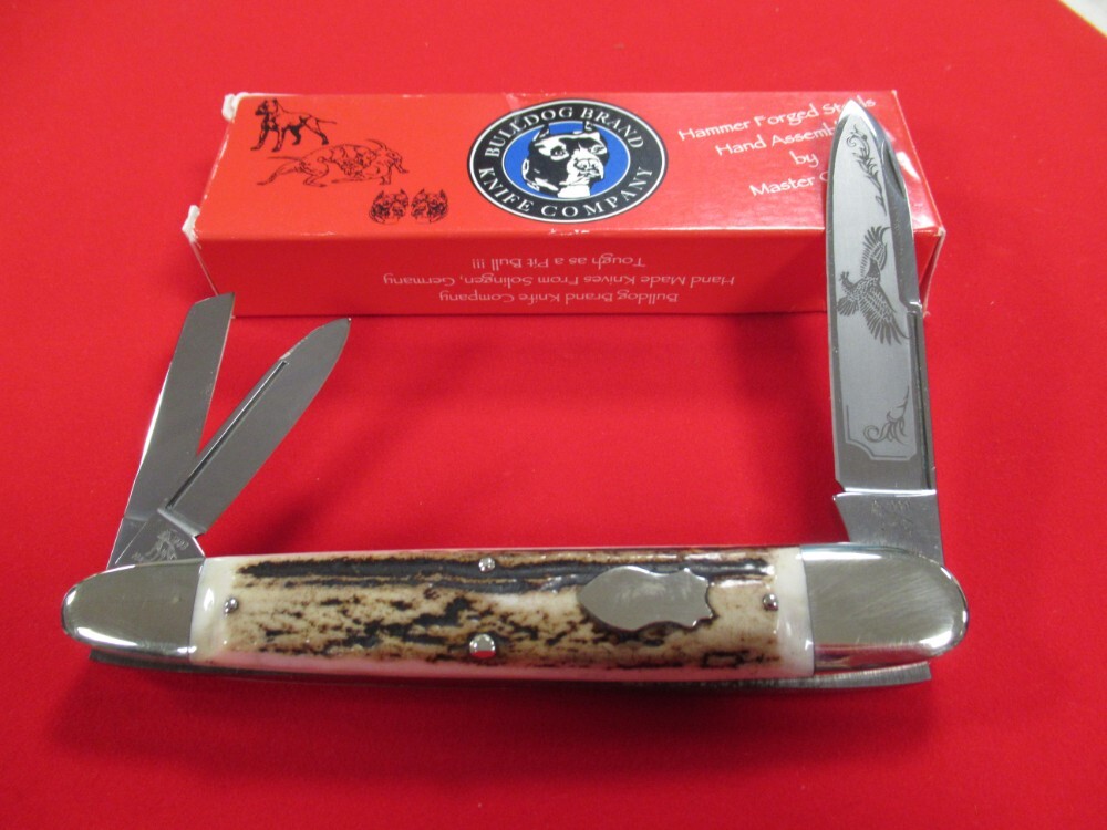 Bulldog Brand Celebrated Anglo Saxon Stag Whittler