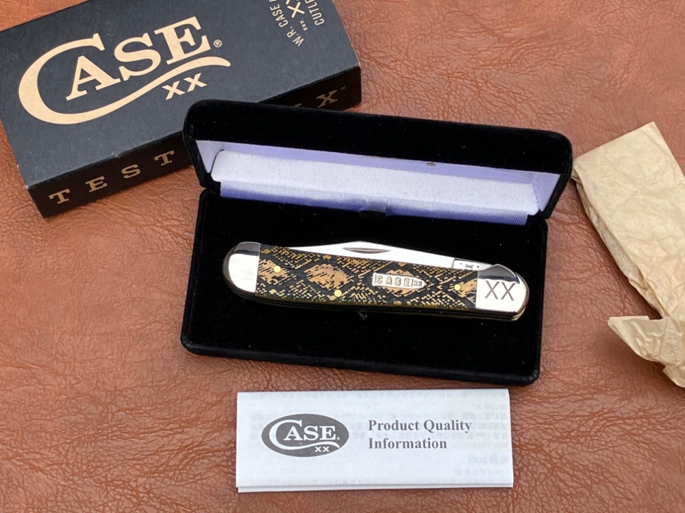 Case XX Copperhead SFO Snakeskin Antique Bone 1/500