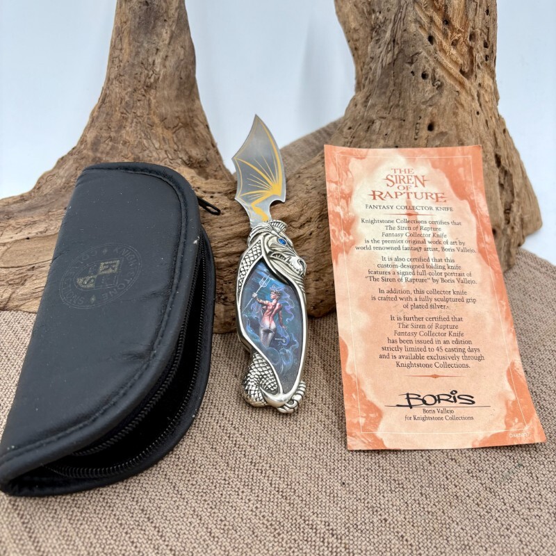 Boris Vallejo-"The Siren of Rapture"-Collector Knife-Franklin Mint -(A104)
