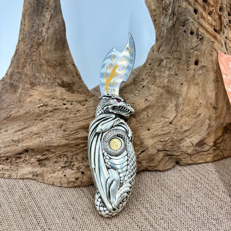 Franklin Mint The Mistress Of Fire Collector Pocket Knife Boris Vallejo ...