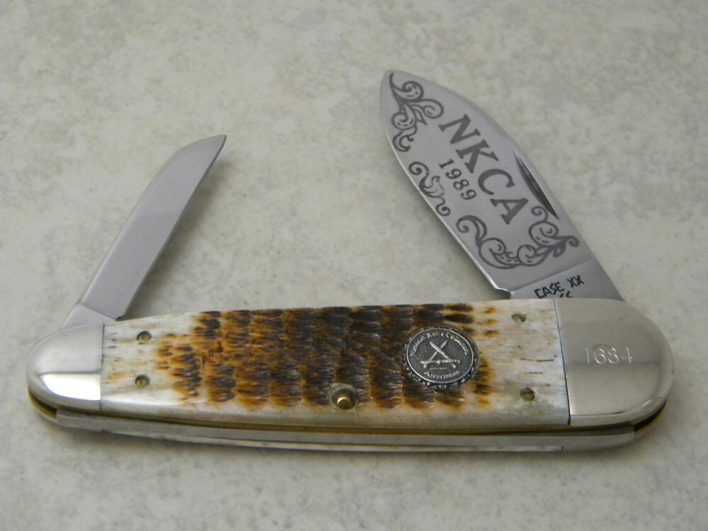 Case USA 1989 NKCA ROG 62070 SS Rogers Bone Large Sleeveboard Club Knife