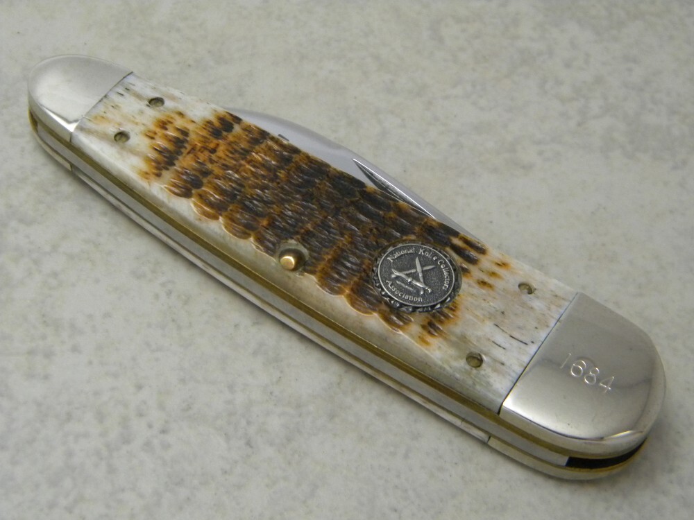 Case USA 1989 NKCA ROG 62070 SS Rogers Bone Large Sleeveboard Club Knife