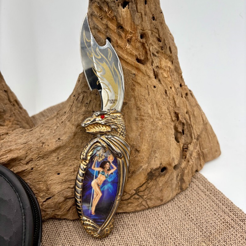 Boris Vallejo Collector Knife Franklin Mint Fantasy Pocket Knife Case (A08)