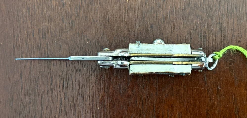 Vintage 80’s-90’s Miniature Switchblade Knife, Nice Stag, Original ...