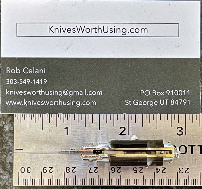 Beautiful 1960’s Dark Horn Miniature Switchblade Knife, Swedge Blade ...