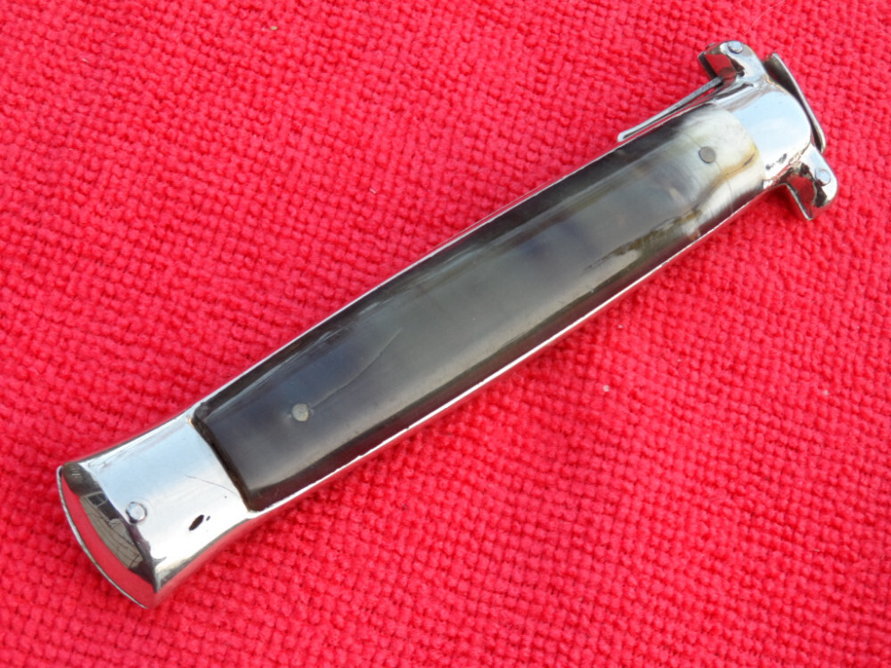 Vintage Italian Trap door OTF Automatic switchblade Brazilian horn ...