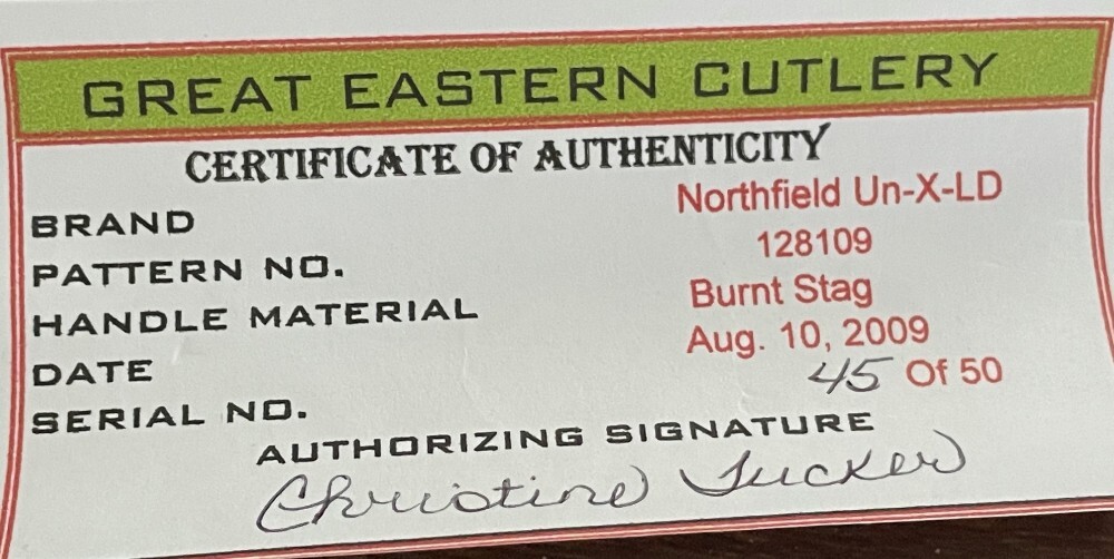 GEC NORTHFIELD ** 128109 BURNT STAG TOOTHPICK