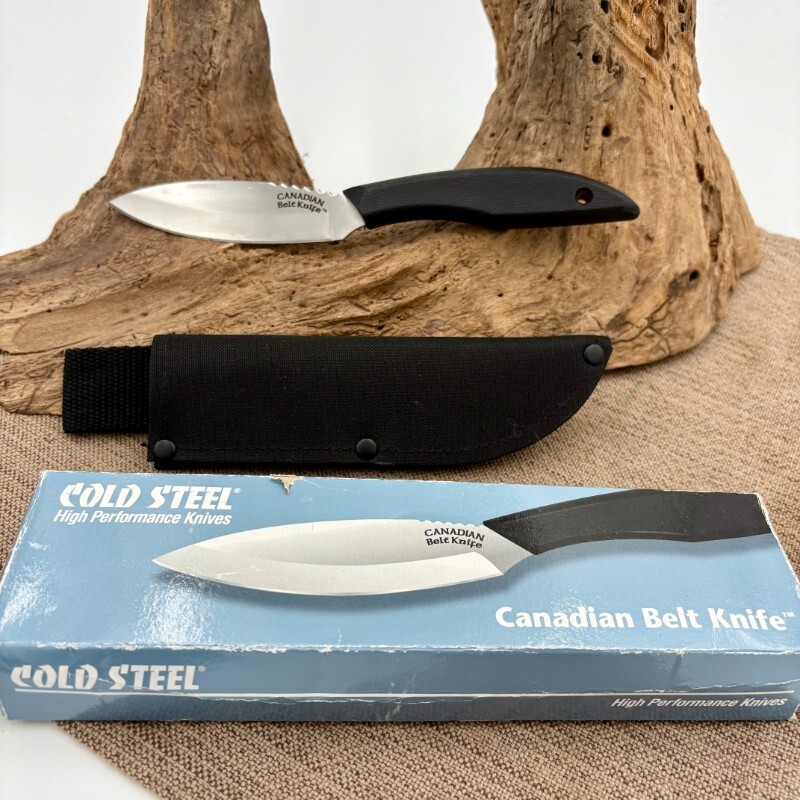COLD STEEL 20CBL CANADIAN Belt Knife stainless fixed blade knife 8 3/8 ...