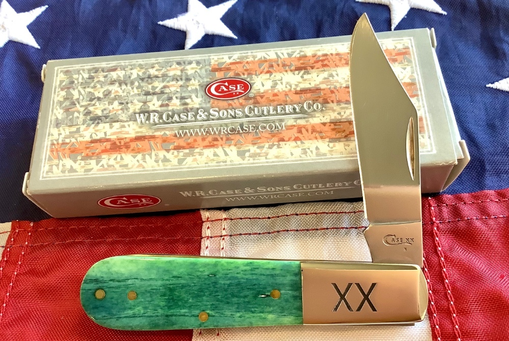 Case xx Barlow w/ Peacock Appaloosa Bone Handles Mdl# A61009 1/2 -NOS ...