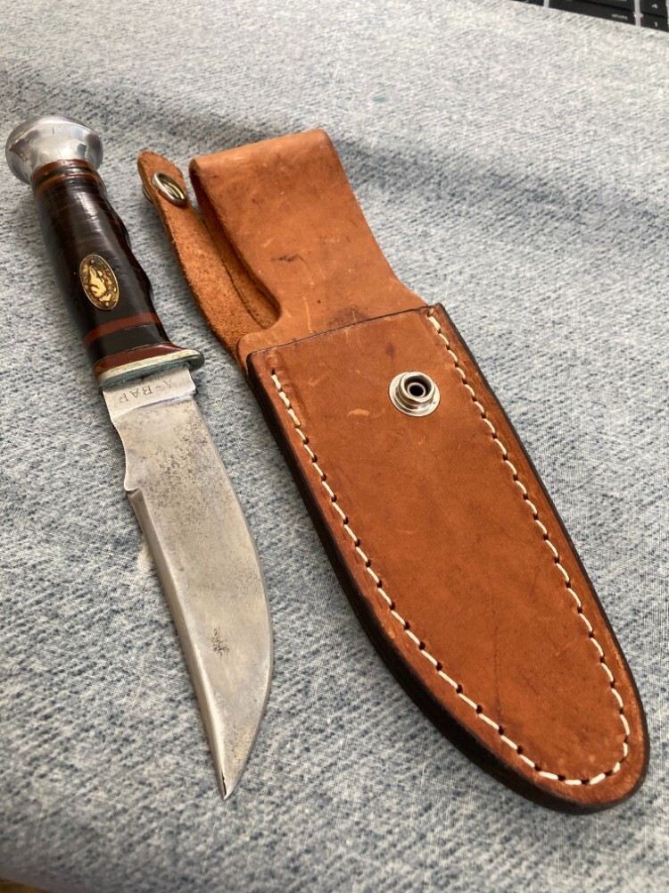 Incredibly RARE!! Antique KA-BAR, UNION CUTLERY, Standing Bear Hunting ...