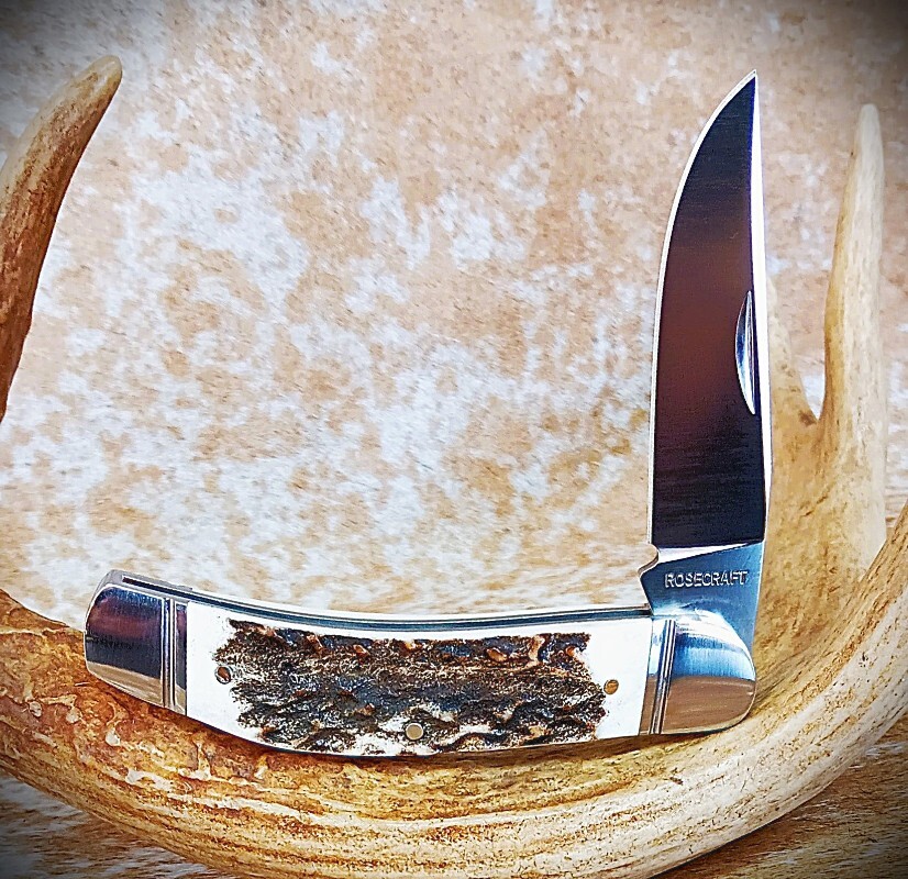 RoseCraft Blades Red Deer Stag Stinking Creek Sowbelly RCT023-STG D2 ...