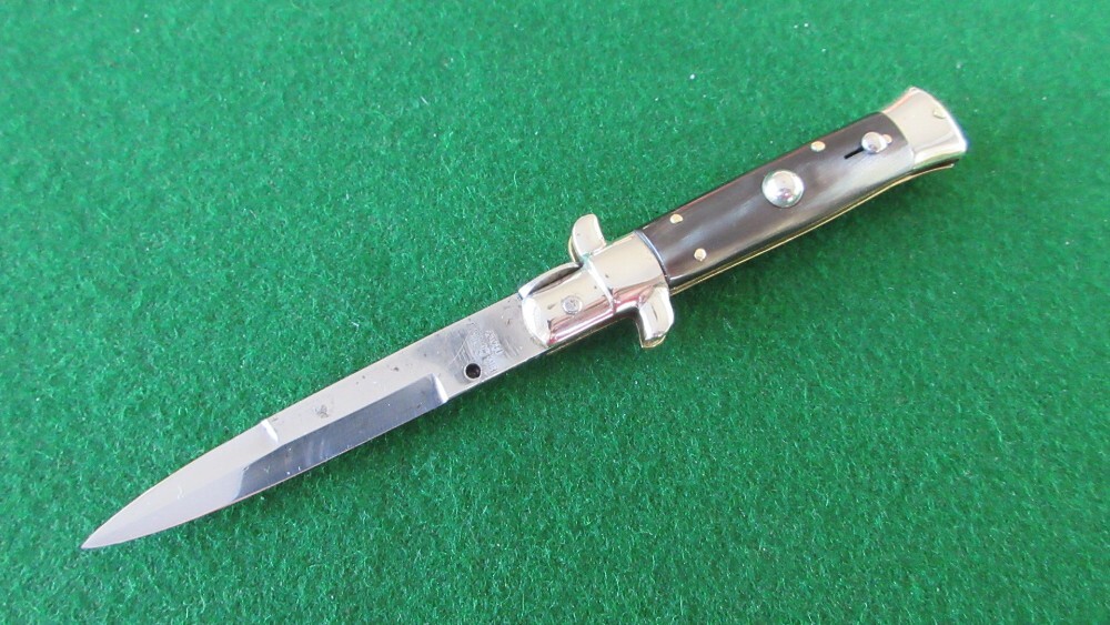 RARE c. 1950's 16cm (6-3/8") EIG Cutlery ITALY PICK LOCK Switchblade MINT