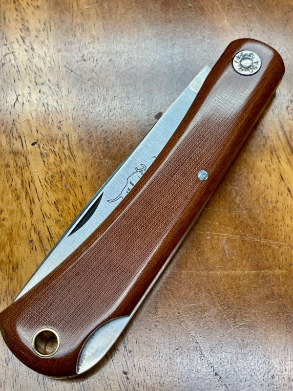 GEC Farm & Field #211224LB Bull Buster Work Knife Drop Point Blade with ...