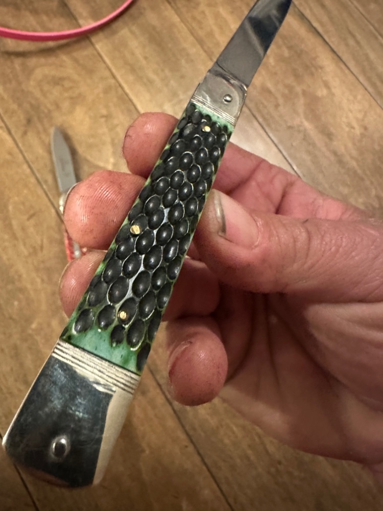 12 cm green pick bone