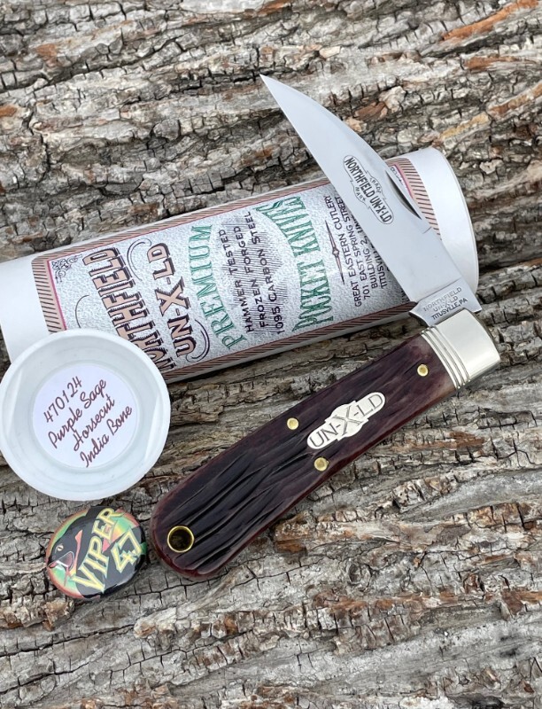 GEC NORTHFIELD ** 470124 PURPLE SAGE HORSECUT INDIA BONE VIPER