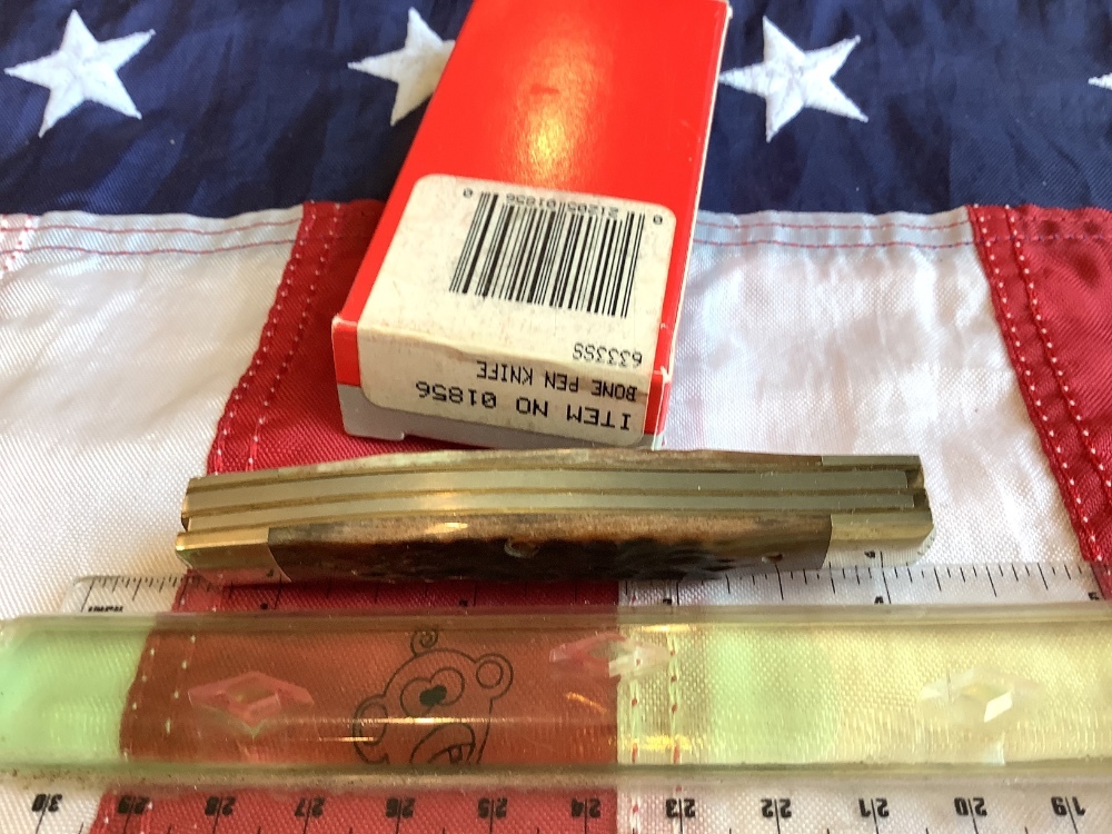 Case xx 1993 Stockman Knife Mdl# 63032 w/ Nice Brown Bone Handles -NOS