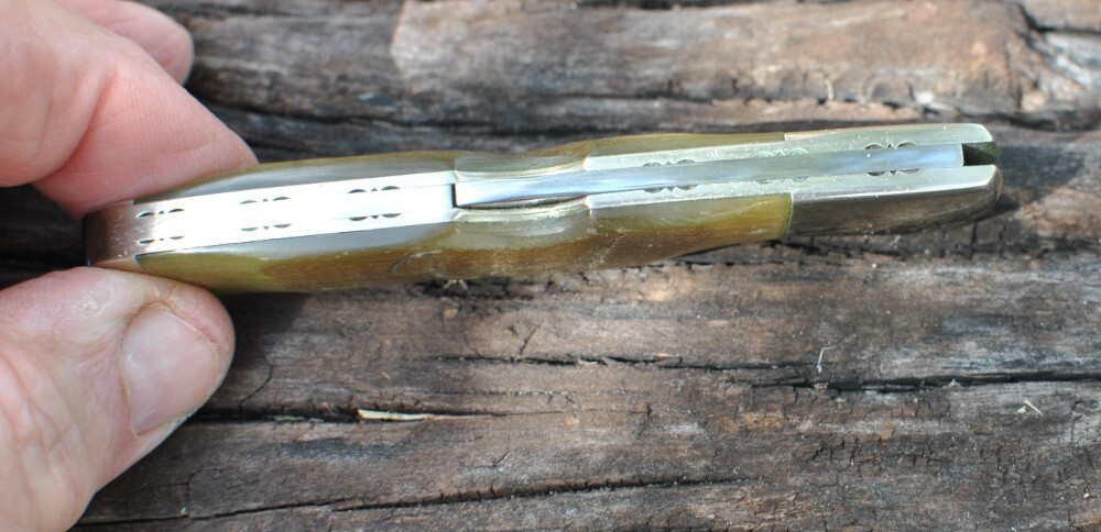 Buck 532 Custom Anvil Tang Stamp Mirror Polish Ram Horn Handles File ...