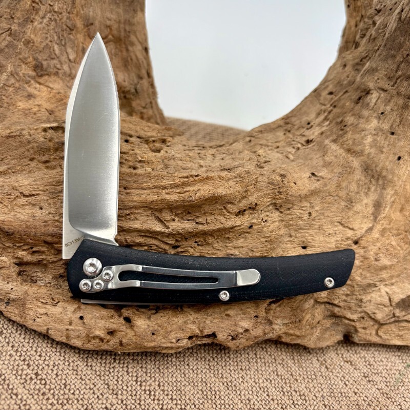 Boker Magnum Long Lead EDC Black G10 8Cr13MoV Folding Pocket Knife - (222)