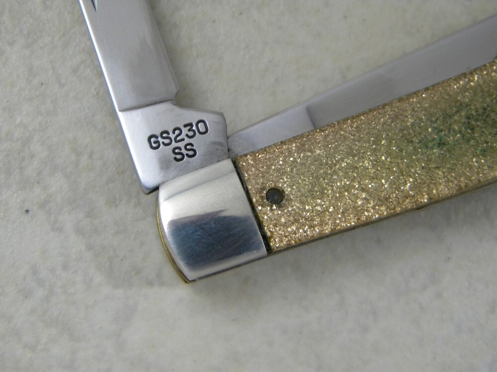 Case XX USA 1889-1989 Gold Stone GS230 Centennial Gunstock Jack Knife