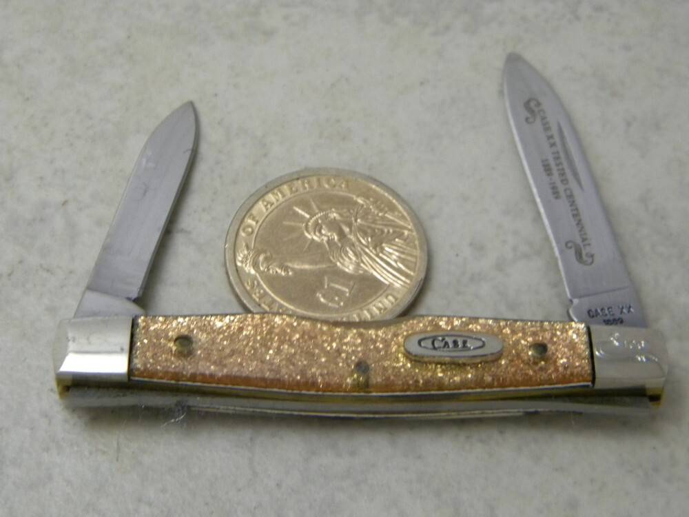 Case XX USA 1889-1989 Gold Stone GS2042 Centennial Senator's Pen Knife