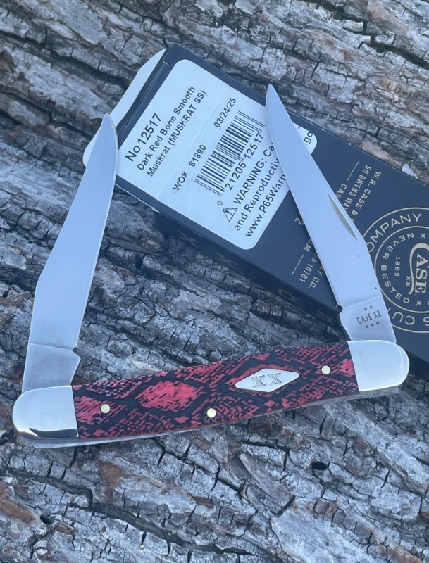 CASE XX ** SFO 2025 RED SNAKE SKIN MUSKRAT