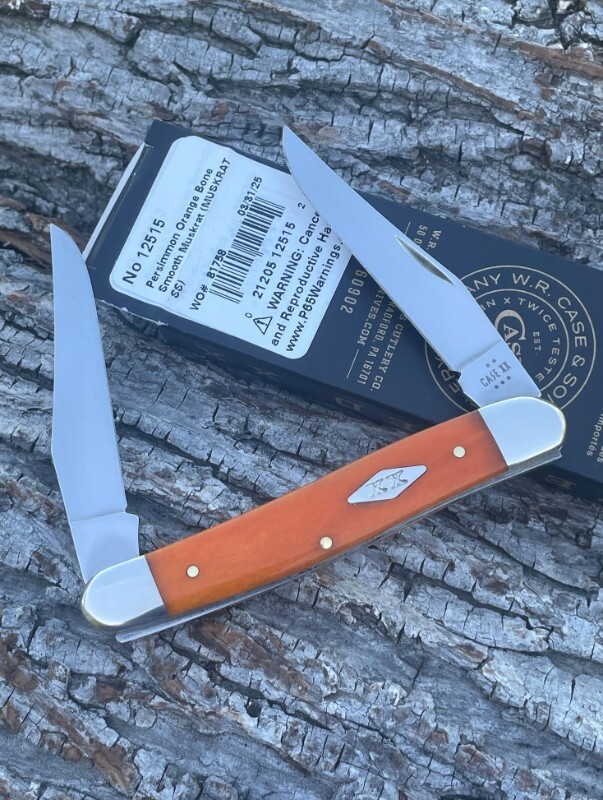 CASE XX ** SFO 2025 PRESIMMON ORANGE SMOOTH BONE DIAMOND XX SHIELD MUSKRAT