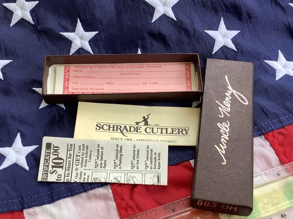 USA Schrade Uncle Henry Stockman (885UH) -NOS in Orig box