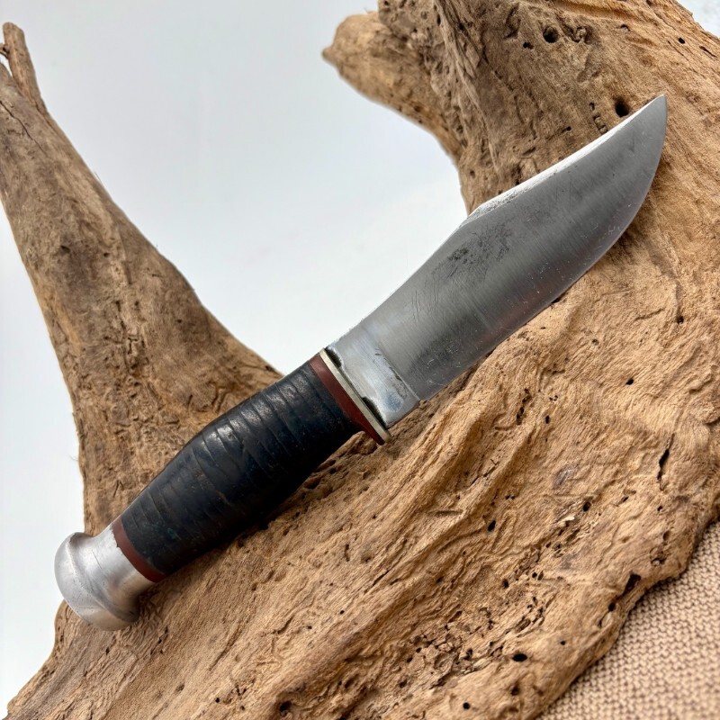 Case XX 1940 - 1965 Vintage Fixed Blade Hunter Stacked Leather Handle ...