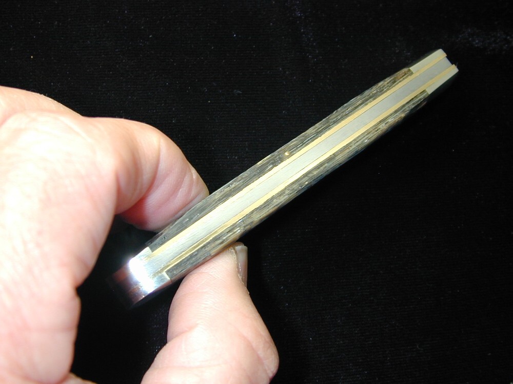 Cooper Cutlery Smooth Abalone Shell Razor Trapper Knife Rare NIB Made ...