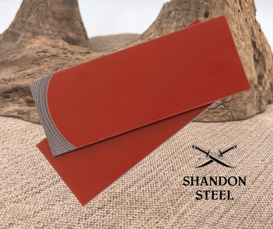 Rough Rider Custom Shop Knife Scales Black & Red G10 Handle - BLK-RED ...