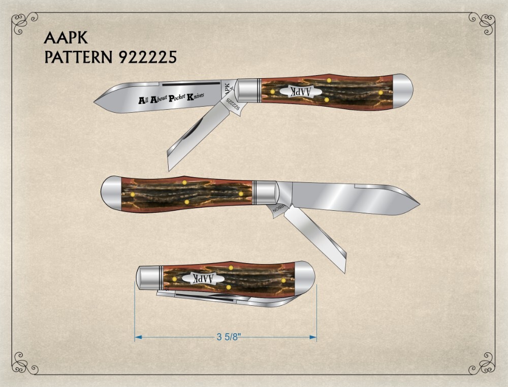 2025 AAPK Club Knife – GEC Eureka Jack #922225 - Amber Carved Stag Bone ...