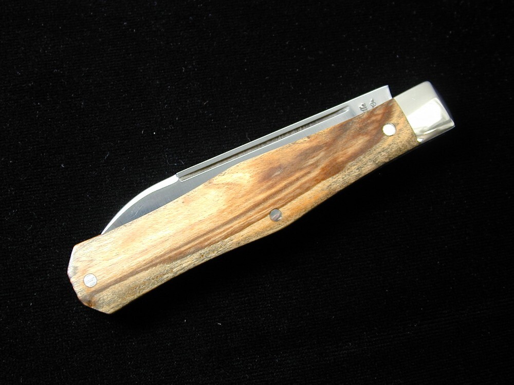 Titusville Cutlery Holy Land Olive Wood Lexingtonian Coffin Jack Knife ...