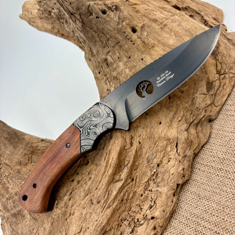 ELK RIDGE 8.25" FIXED BLADE HUNTING KNIFE FULL TANG RAZOR SHARP BLADE W ...