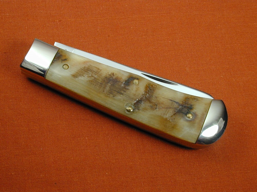 Great Eastern Cutlery GEC 2007 Rams Horn Scout Trapper Knife USA NMIT ...