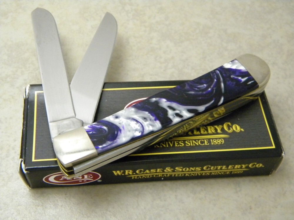 Case XX USA 9254 Corelon Prem. Ed. Purple Passion Trapper Knife NIB