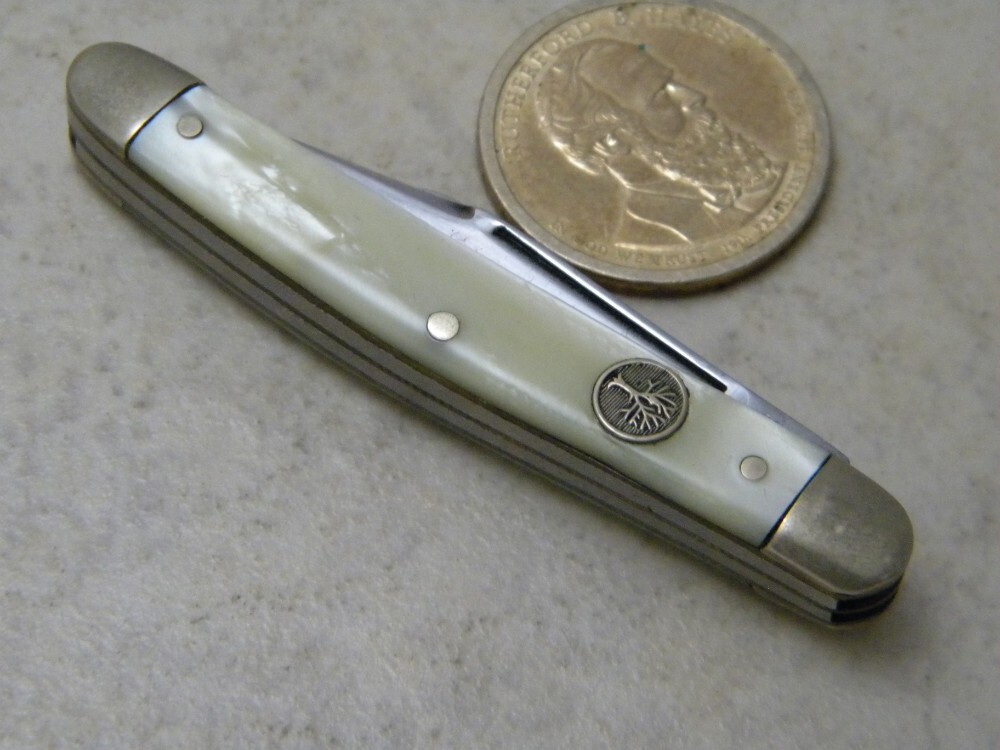 Boker USA Tree Brand 8388 Imitation Pearl Mini Stockman Knife