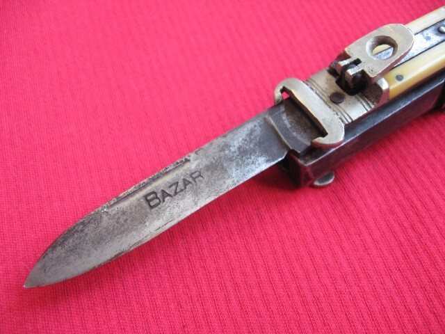 Rare BAZAR Leverlock Shellpuller Switchblade Knife